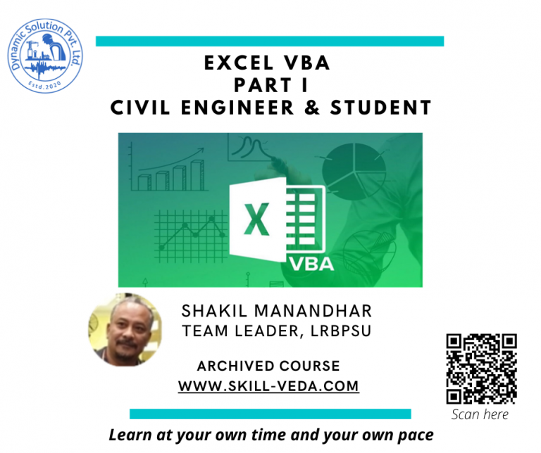 Excel VBA for Civil Engineers and students – Dynamic Solution